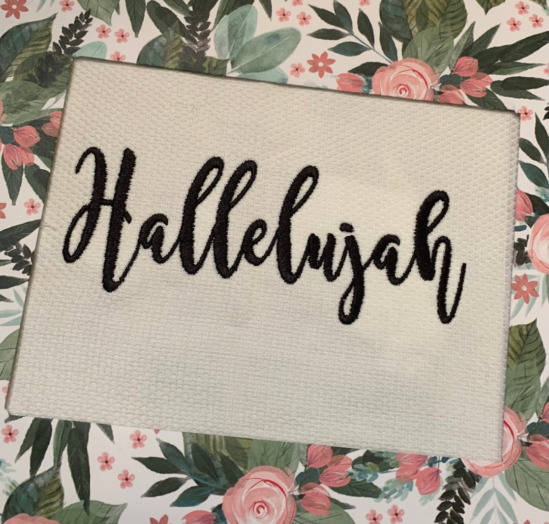 Hallelujah Embroidery Design,hallelujah Design,hallelujah Embroidery ...