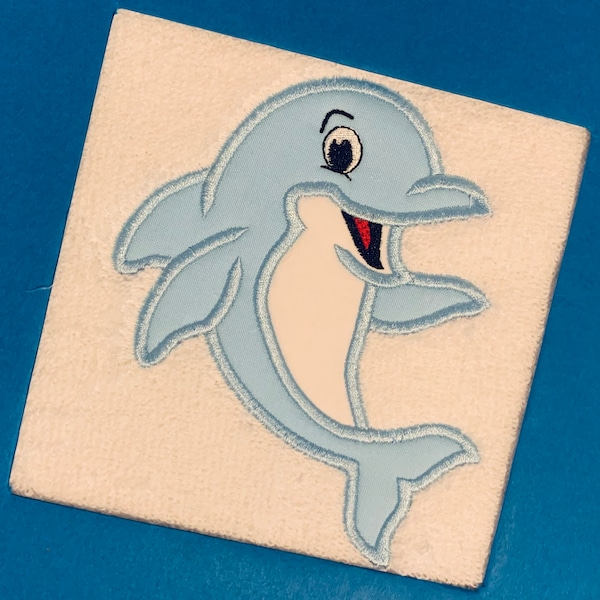 Dolphin Applique - Etsy