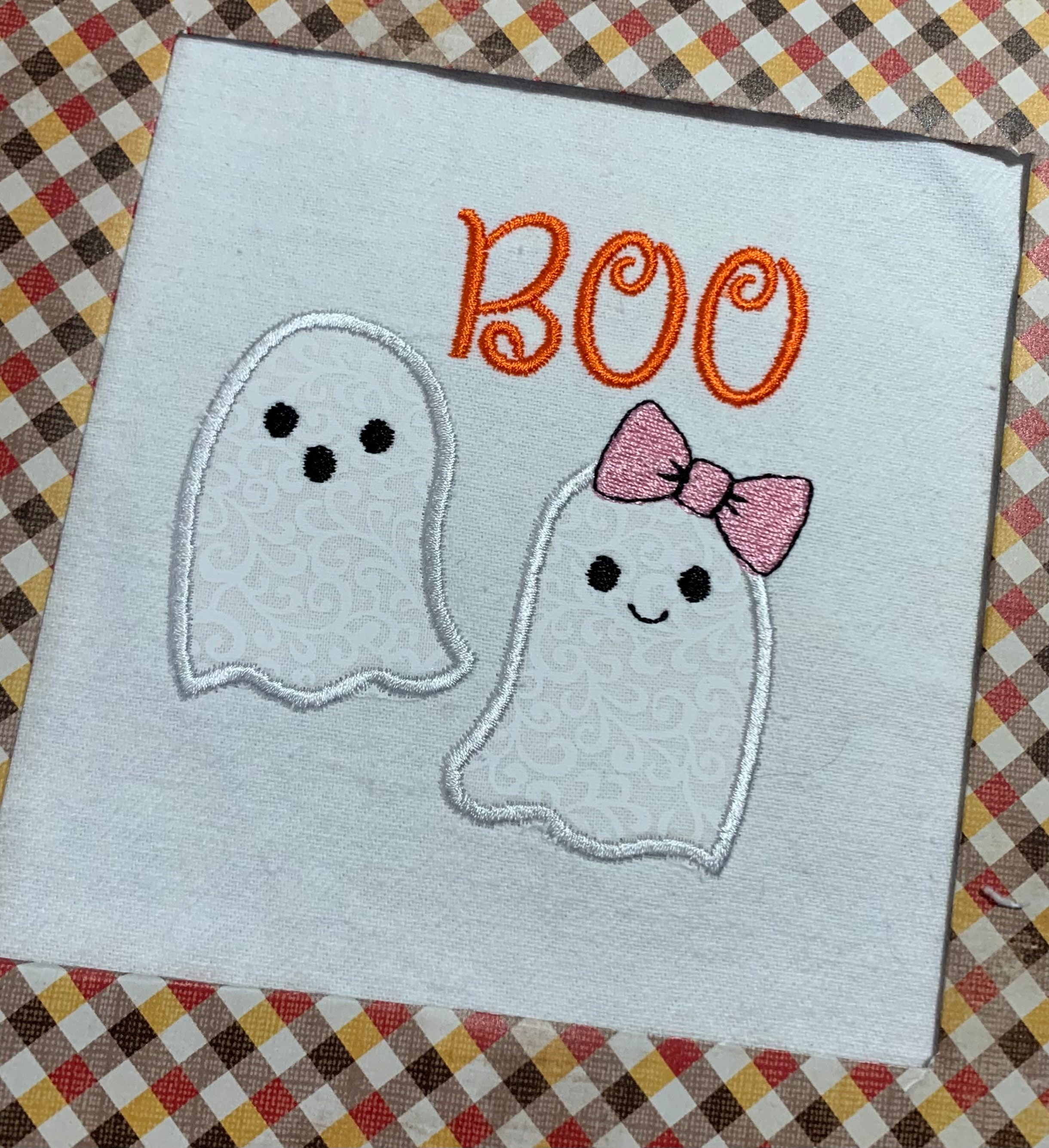 Ghost Duo Applique Design,ghost Duo Applique,boo Ghost Applique Design ...