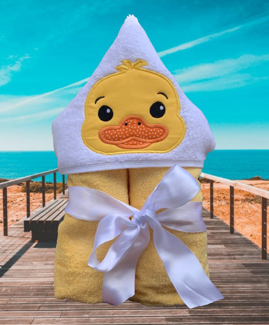 Duck Hooded Towel NAME INCLUDED - Etsy