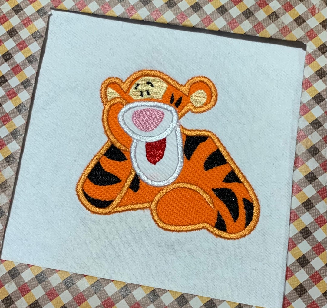Tiger Character Applique Design,tiger Applique Design,tiger Character ...