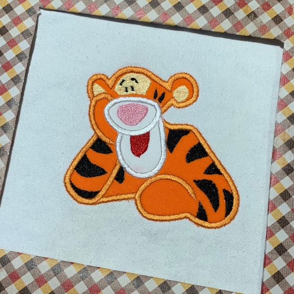 Tiger Applique - Etsy