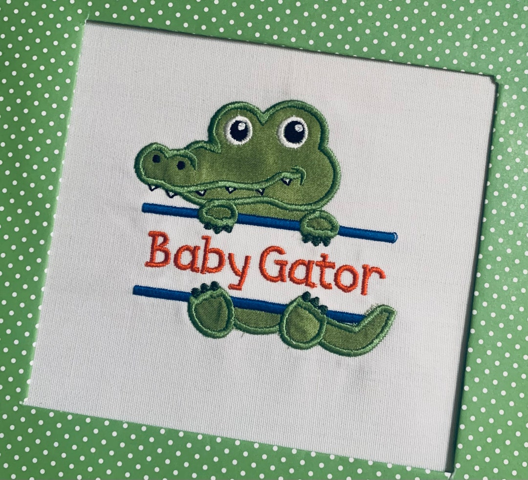 Baby Gator Applique Design,baby Gator Applique,gator Applique Design ...