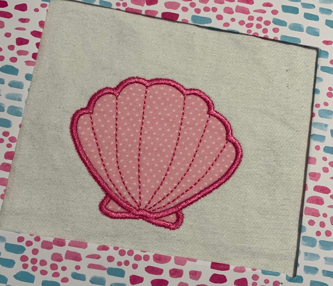 Seashell Applique Design,seashell Applique,seashell Design,shell ...