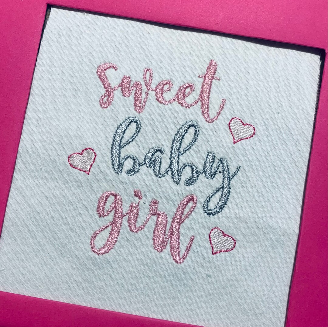 Sweet Baby Girl Embroidery Design,sweet Baby Girl Embroidery,baby Girl ...