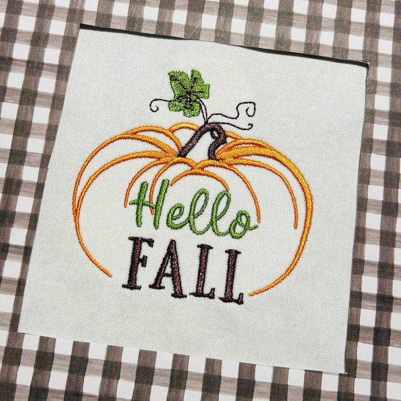 Fall Embroidery - Etsy