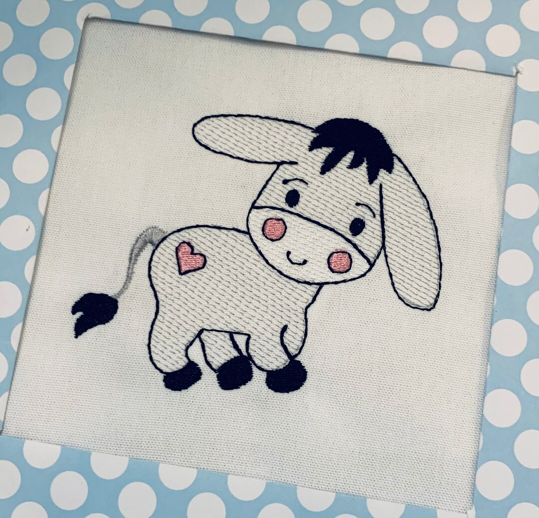 Donkey Sketch Embroidery Design,donkey Sketch Design,farm Sketch Design ...