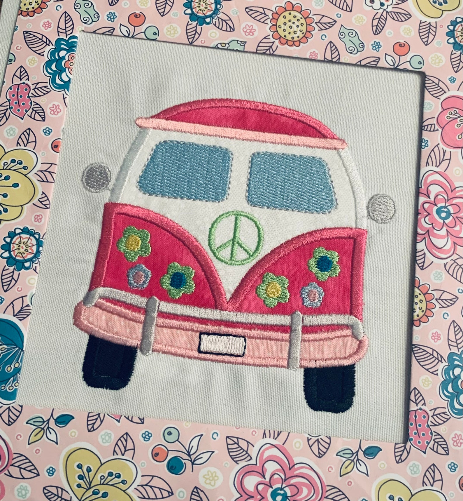 VW Bus Applique Design,vw Bus Applique,volkswagon Bus Applique Design ...