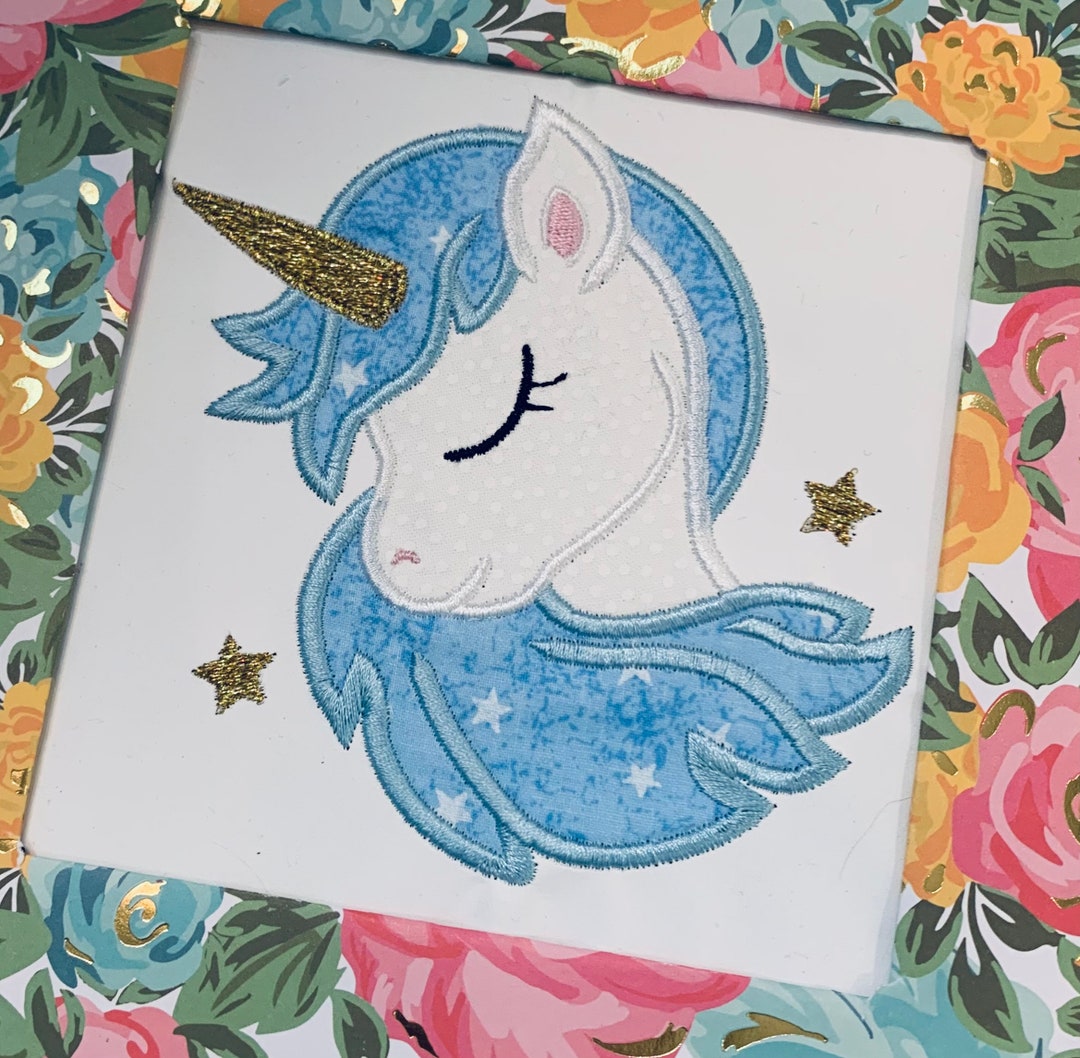 Unicorn Applique Design,unicorn Applique,applique Design,kids Applique ...
