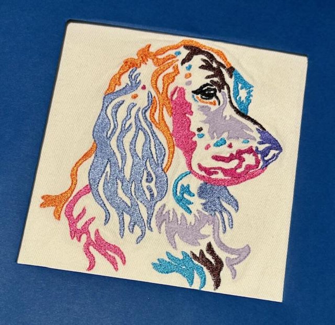 English Setter Embroidery Design,english Setter Embroidery,english ...