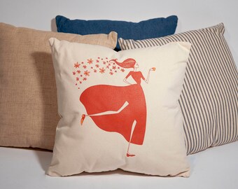 Screenprinted pillow | Etsy