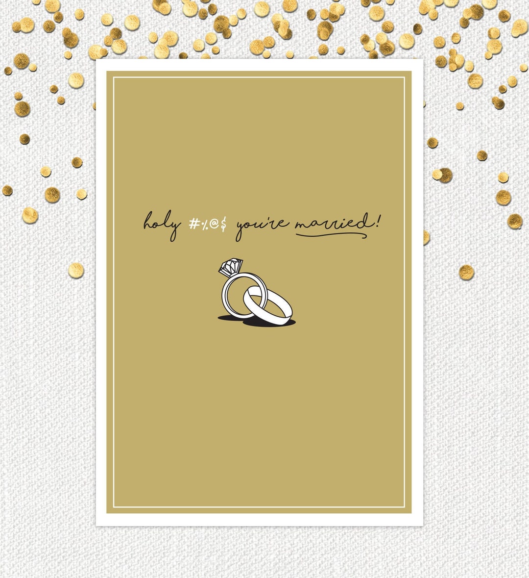 Funny Wedding Card, Congratulations Wedding Card, You're Married, Bride ...