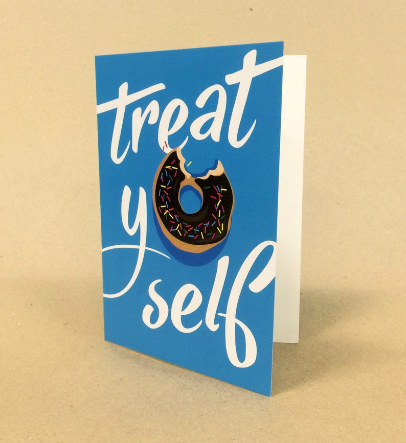 Treat Yo' Self Parks and Recreation Congratulations - Etsy