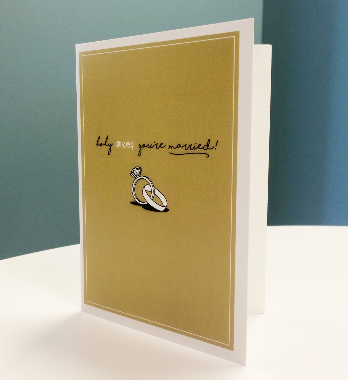 Funny Wedding Card, Congratulations Wedding Card, You're Married, Bride ...