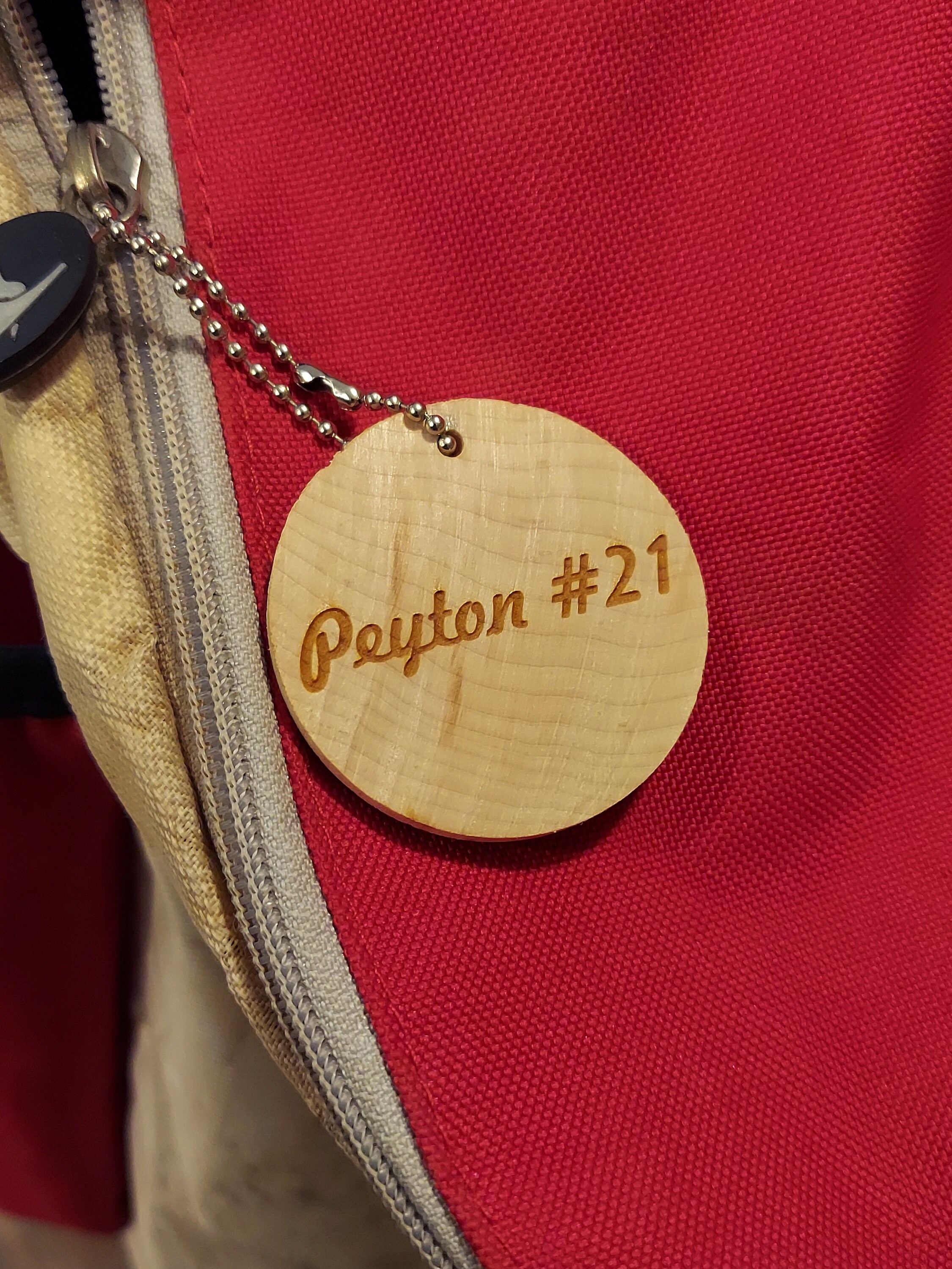 10 Custom Bag Tags With 10 Ball Chains Made From Baseball Bats - Etsy