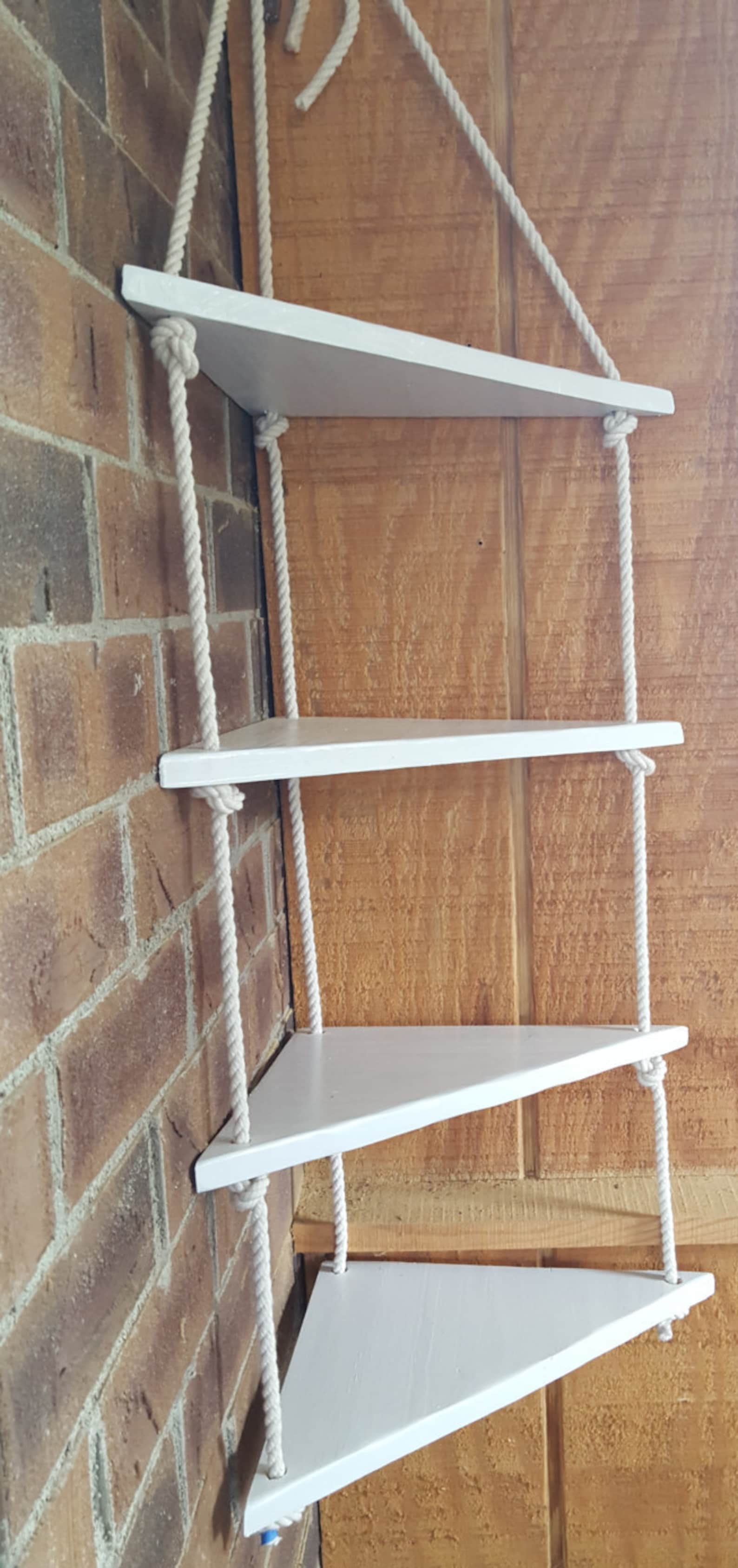 Corner Nautical Rope Swing Shelf 4 Tier Shelf Nautical - Etsy UK
