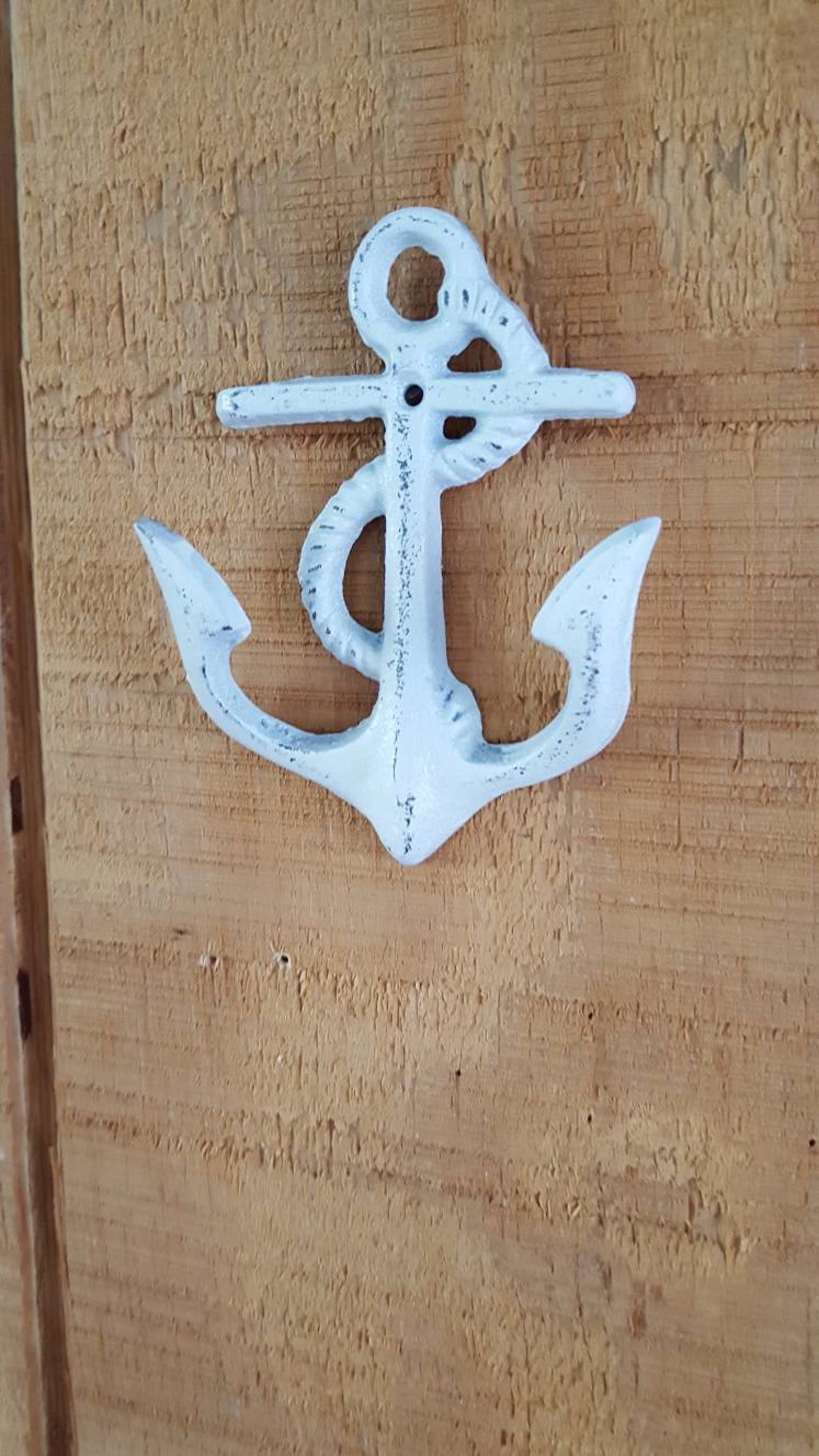 Painted Anchor / Anchor Hook / Nautical Home Decor / Beach - Etsy