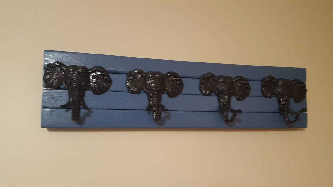 Elephant Decor, Jungle Coat Rack, Safari Nursery, Circus Bathroom ...