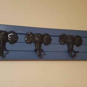 Elephant Decor, Jungle Coat Rack, Safari Nursery, Safari Bathroom ...