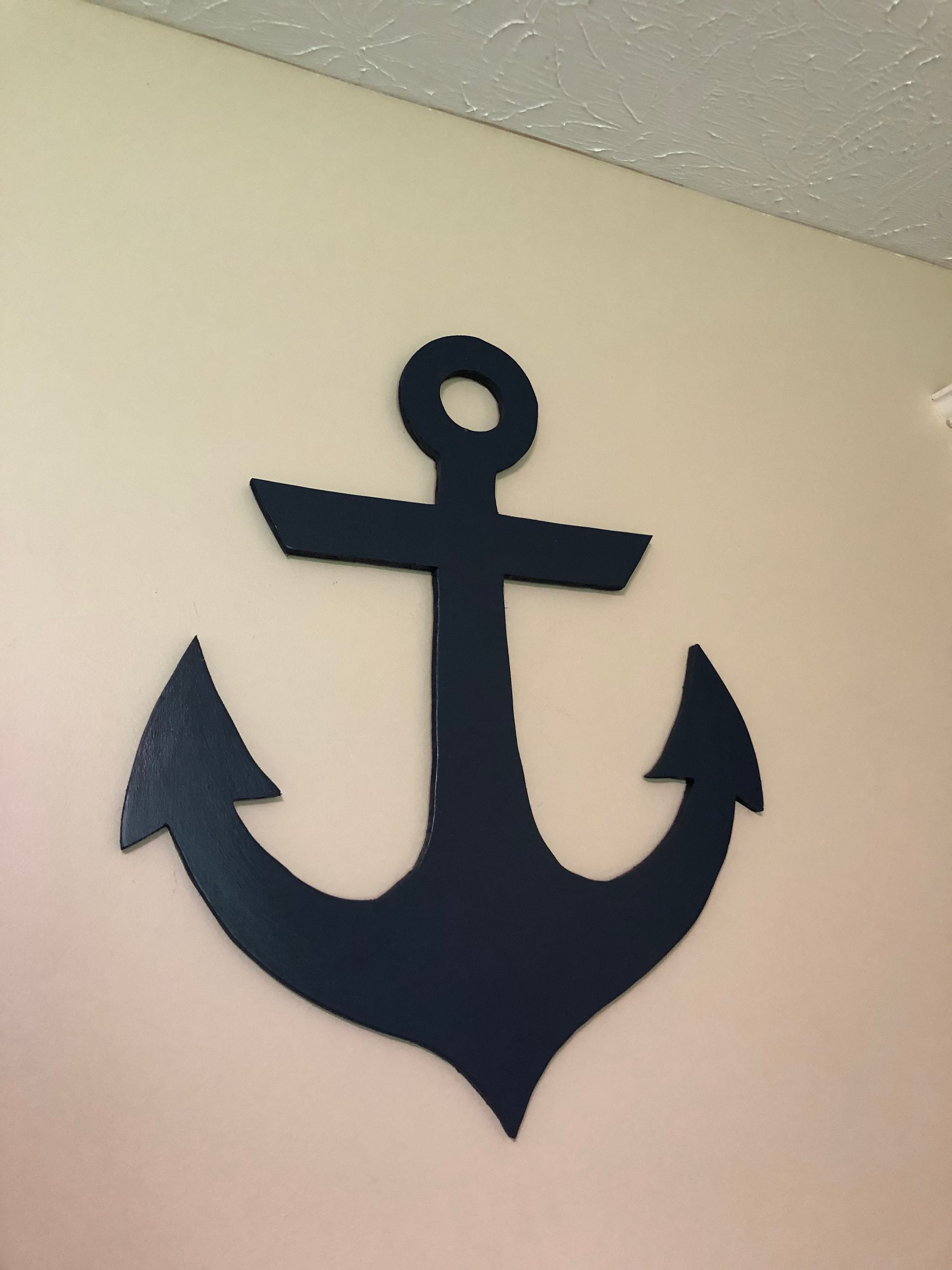 Wooden Nautical Anchor anchor decor large anchor maritime | Etsy