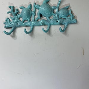 Sea Turtle Life Towel Rack, Sea Turtle Key Hook, Key Holder, Jewelry ...