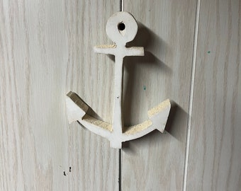 Wooden Anchor With Rope Nautical Decor - Etsy