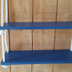 2 Tier Swing Nautical Rope Shelf, Nautical Shelf, Rope Shelf, Swing ...