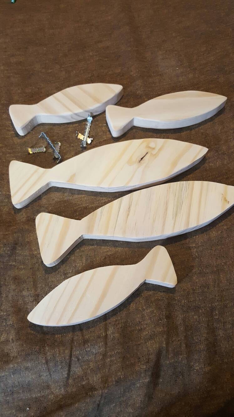 DO IT Yourself Family of Five Small Sized Fish / Nautical | Etsy