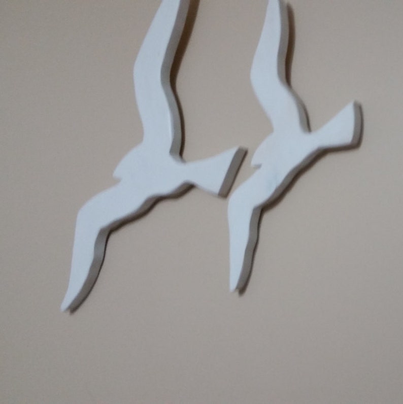 Seagull White Wall Hanging Beach Decor Nautical Nursery - Etsy
