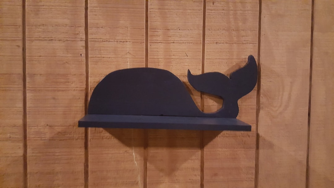 Hand Cut Pine Whale Shelf - Nautical Nursery Decor - Etsy