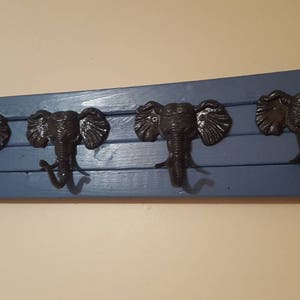 Elephant Decor, Jungle Coat Rack, Safari Nursery, Safari Bathroom ...