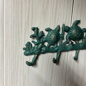 Sea Turtle Life Towel Rack, Sea Turtle Key Hook, Key Holder, Jewelry ...