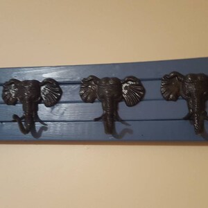 Elephant Decor, Jungle Coat Rack, Safari Nursery, Safari Bathroom ...