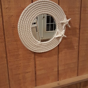 Nautical Mirror / Rope Mirror / Rope Wall Mirror / Beach Decor / Island ...