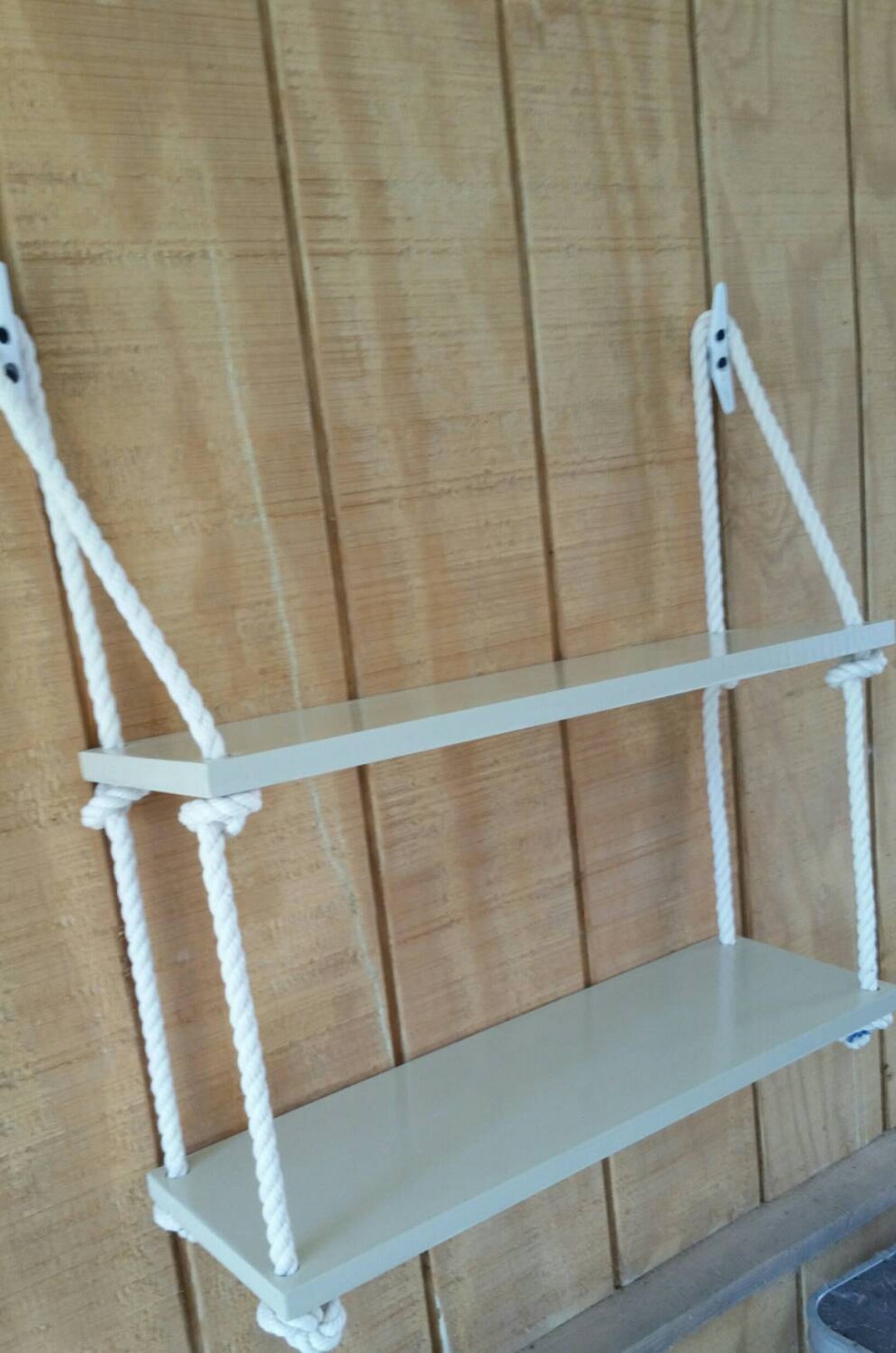 Swing Nautical Rope Shelf 2 Tier, Hanging Shelf, Nautical Shelf ...