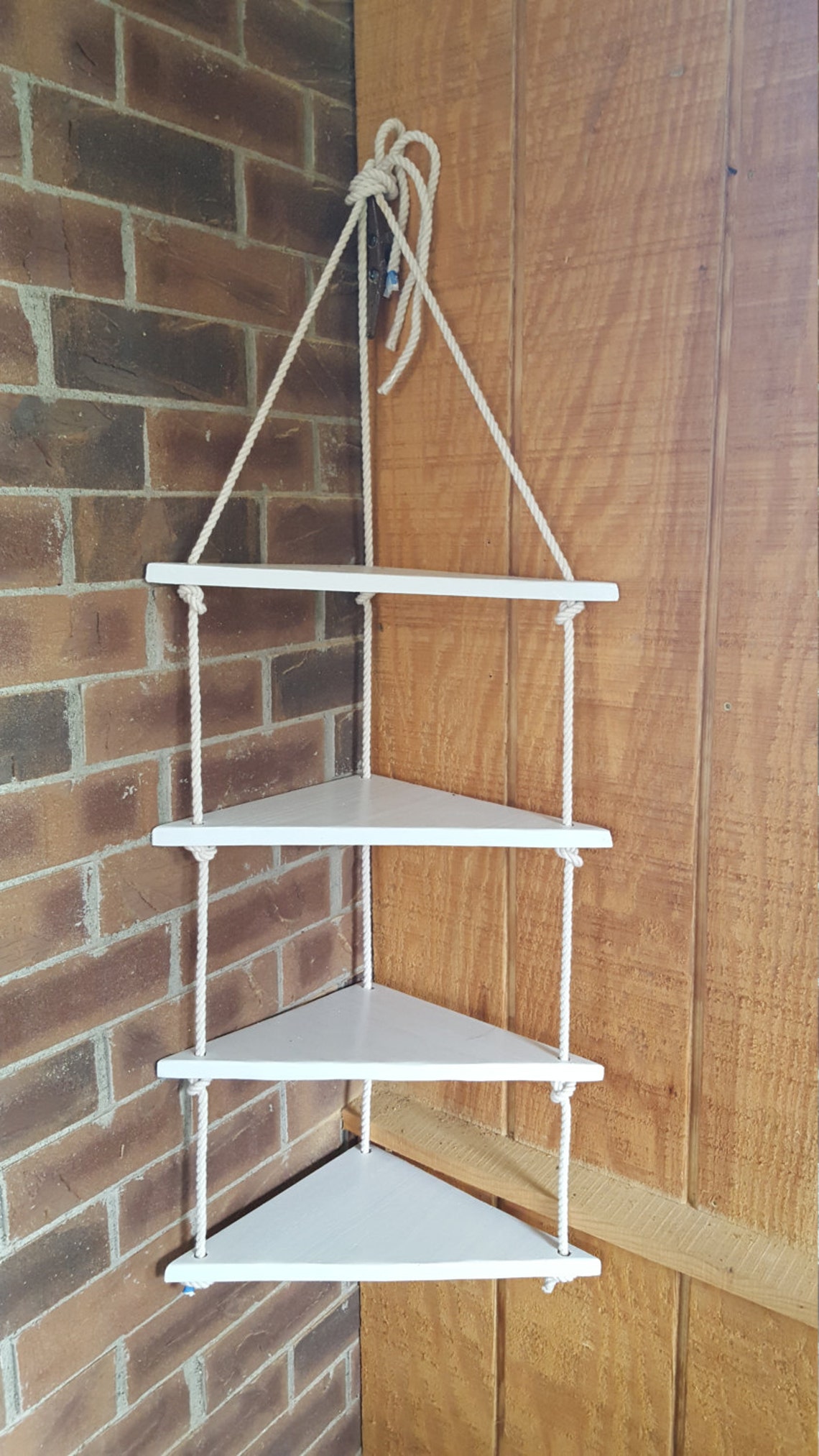 Corner Nautical Rope Swing Shelf 4 Tier Shelf Nautical - Etsy UK