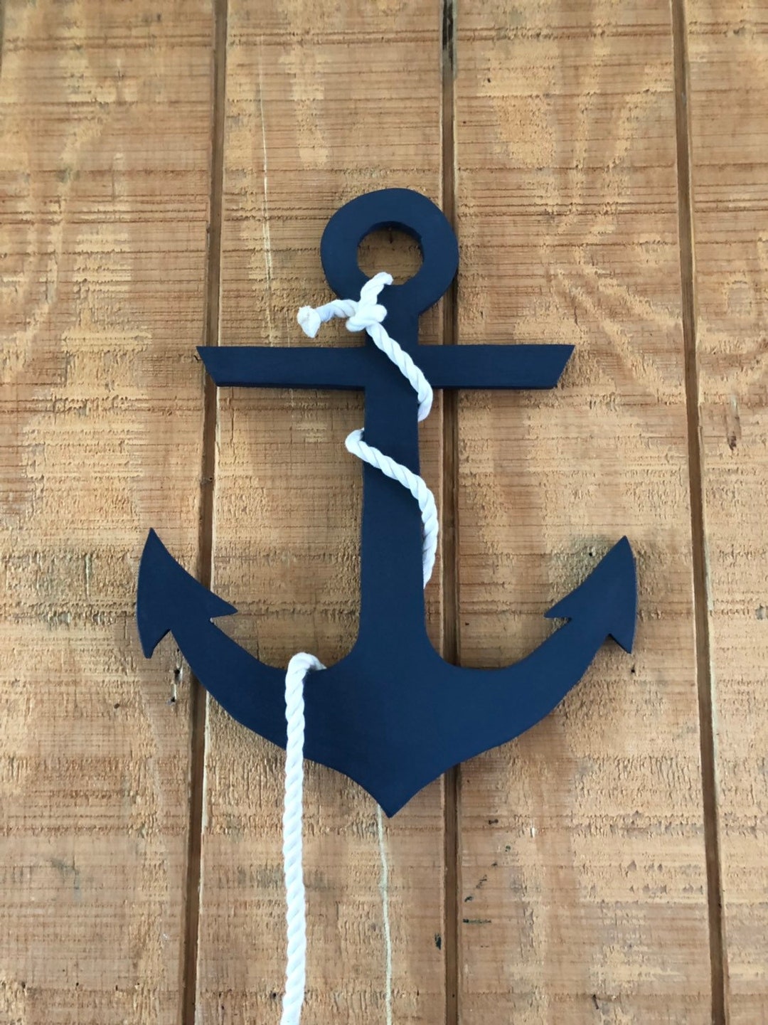 Wooden Nautical Anchor Anchor Decor, Large Anchor, Maritime Decor ...