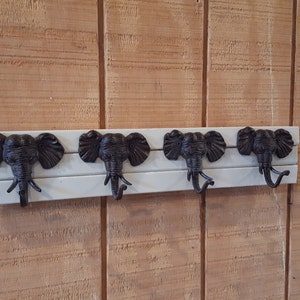 Elephant Decor, Jungle Coat Rack, Safari Nursery, Safari Bathroom ...