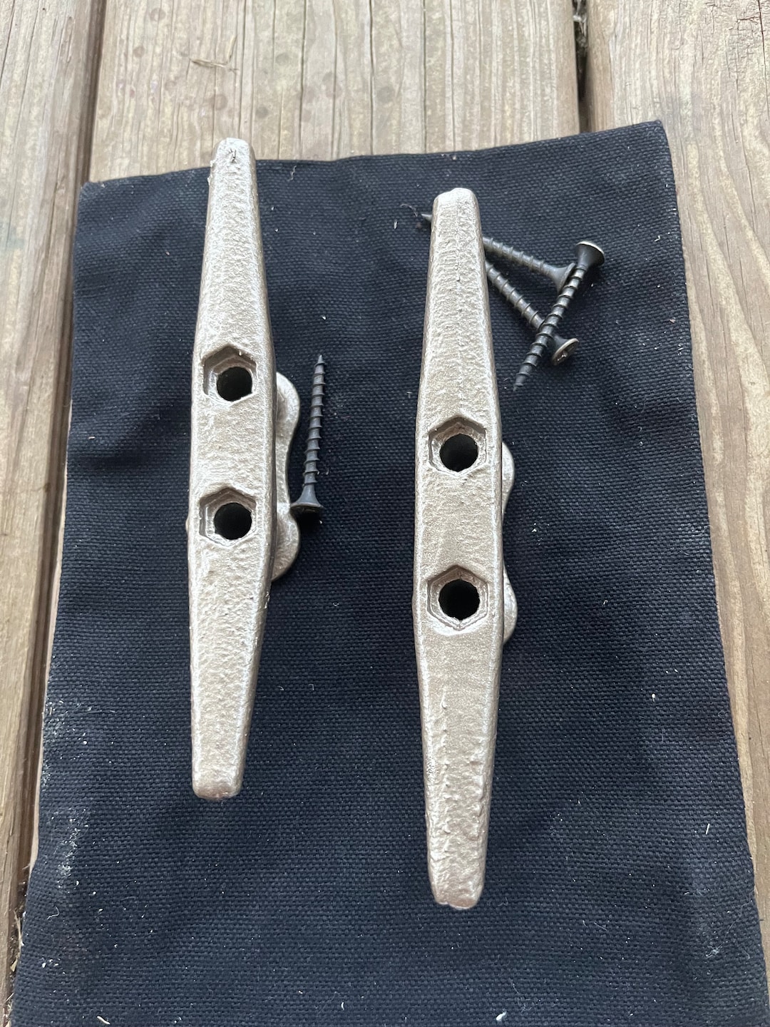 Boat Cleats 6" TWO, Nautical Drawer Pull, Curtain Tie Back, Nautical ...