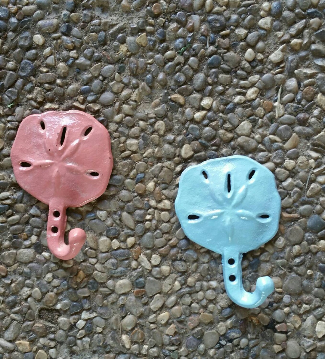 Sand Dollar Hook: Nautical Beach House Decor (4x3") - Etsy