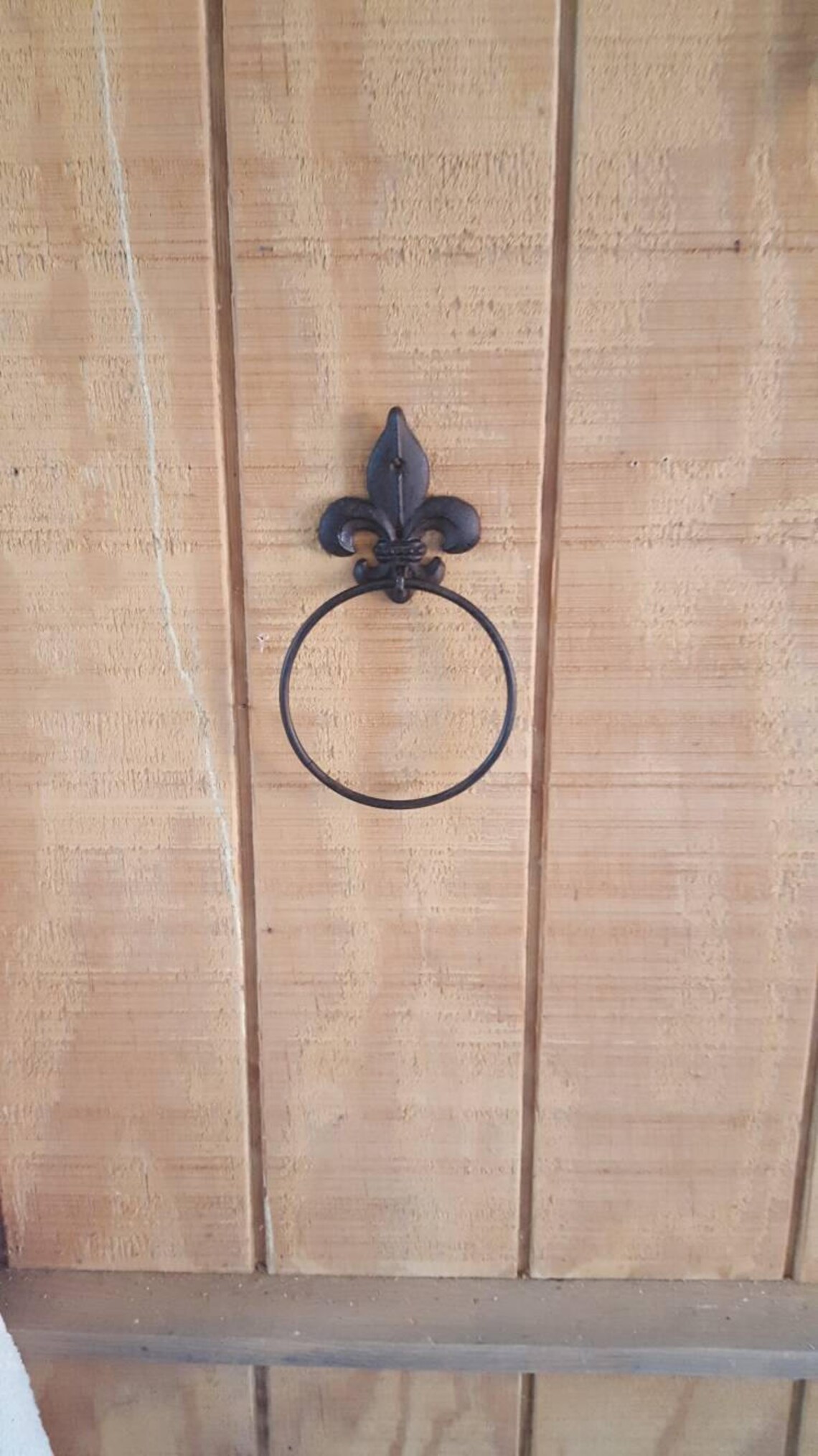Towel Ring Towel Holder Fleur Di Lis Decor Fleur Di Lis - Etsy