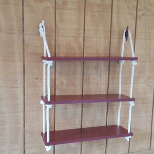 3 Tier Nautical Rope Shelf / Rope Shelf / Nautical Shelf / Nautical ...