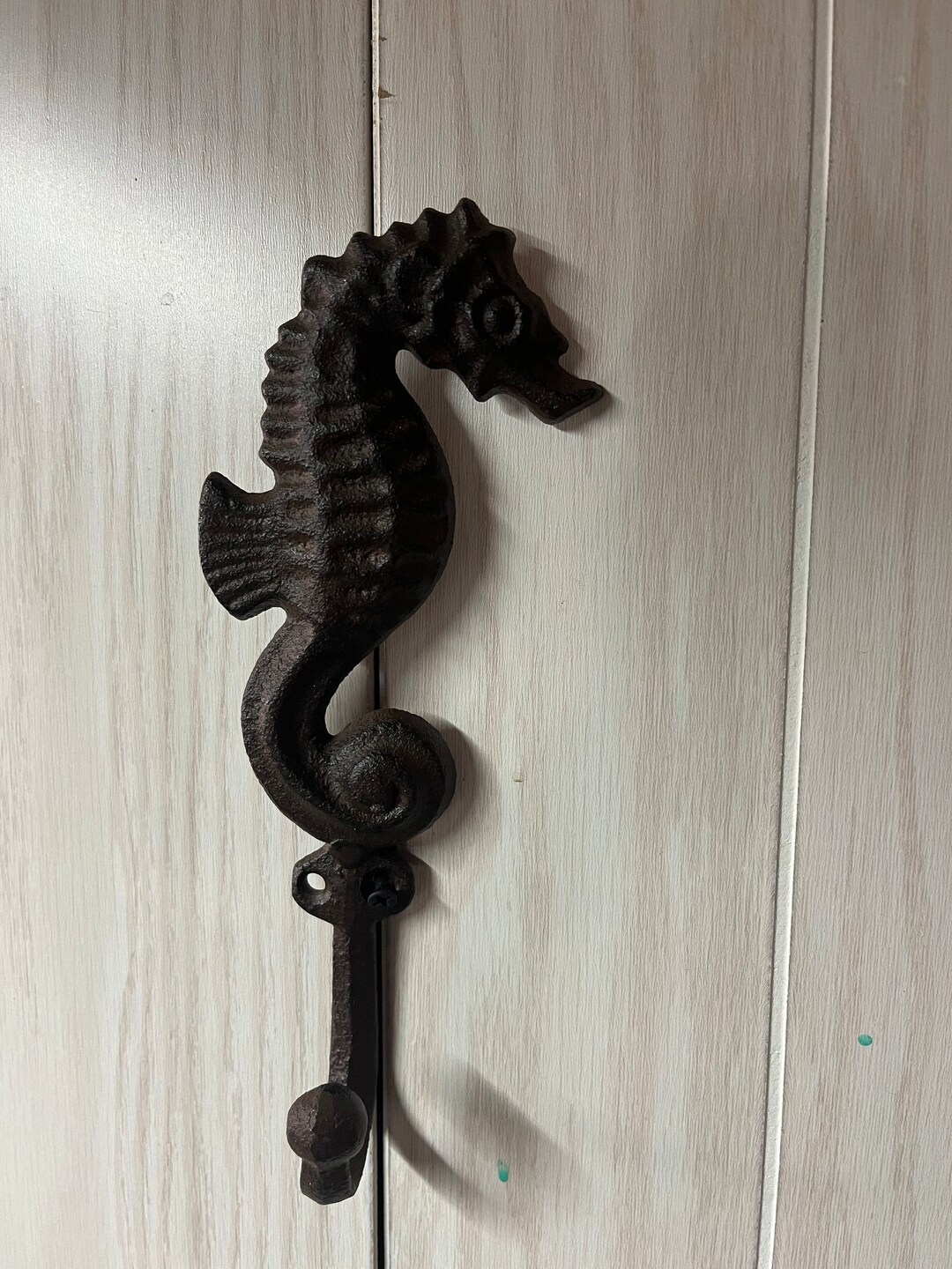 Seahorse Cast Iron Seahorse Hook / Nautical Hook / Nautical - Etsy