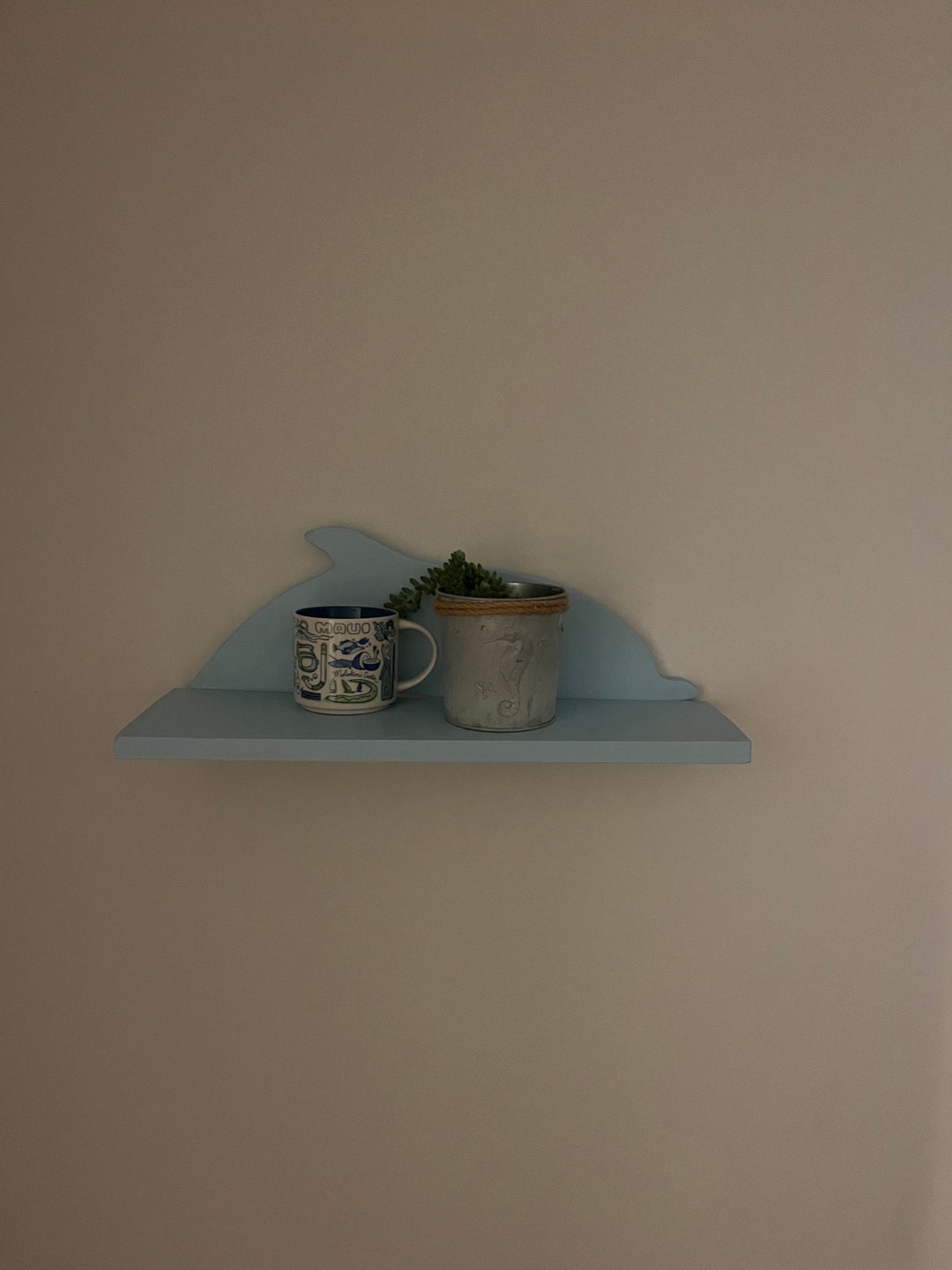 Dolphin Shelf, Nautical Shelf, Nautical Nursery Shelf, Hanging Shelf ...