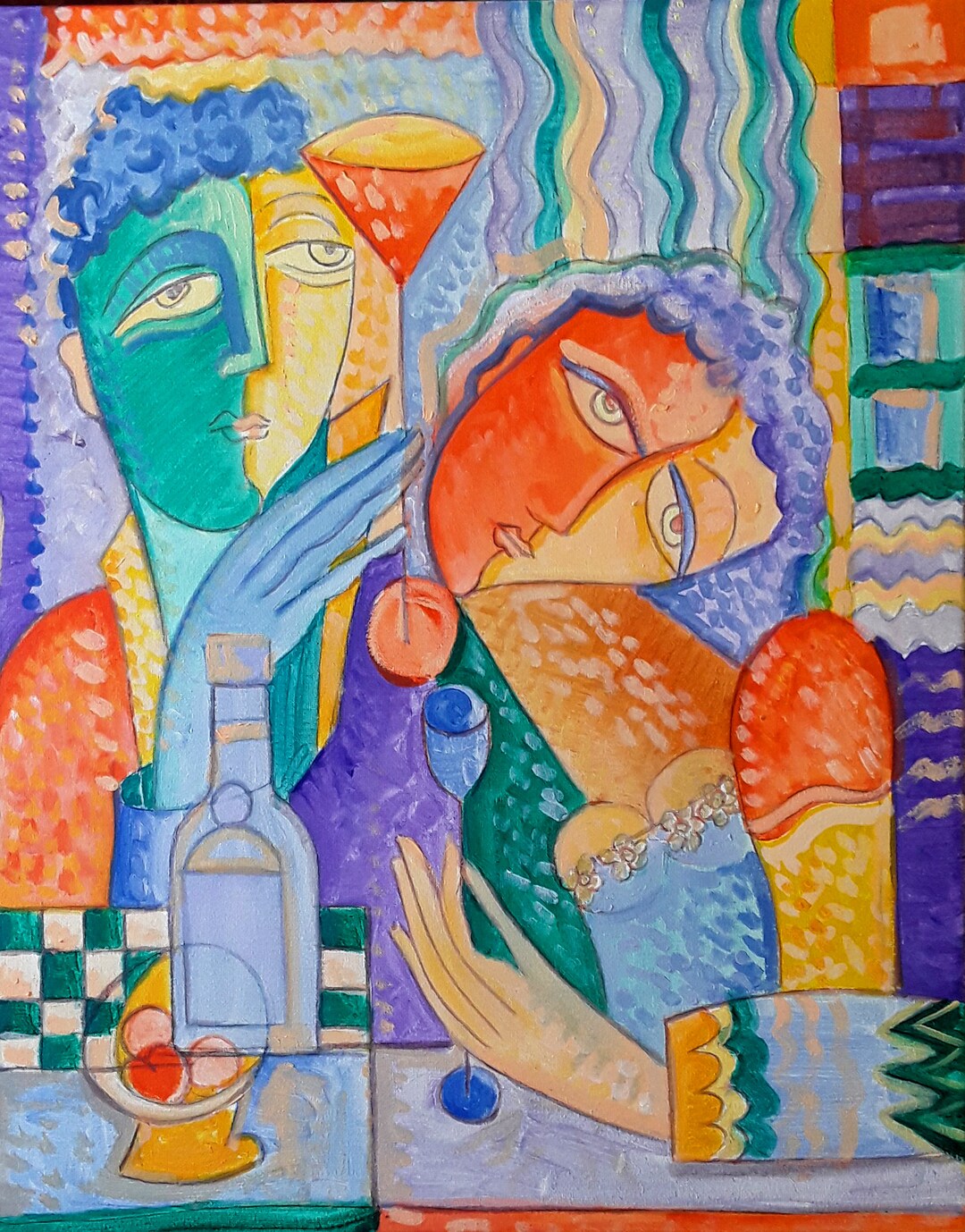 Impresión grande estilo Picasso Arte cubista moderno. Envío Gratis ...