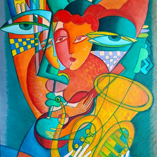 Cubism Acrylic - Etsy