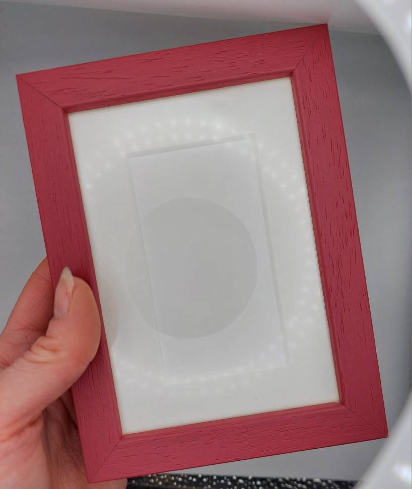 Wood Picture Frame With Mount: 5x3.5" or 3.5x2" Photo - Etsy