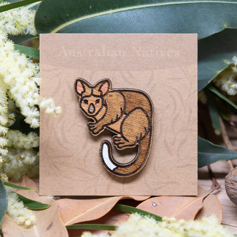 Handmade Wooden Ringtail Possum Pin I Australian Native - Etsy