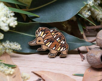 Handmade Wooden Magpie Pin I Australian Native Animals | Etsy Australia