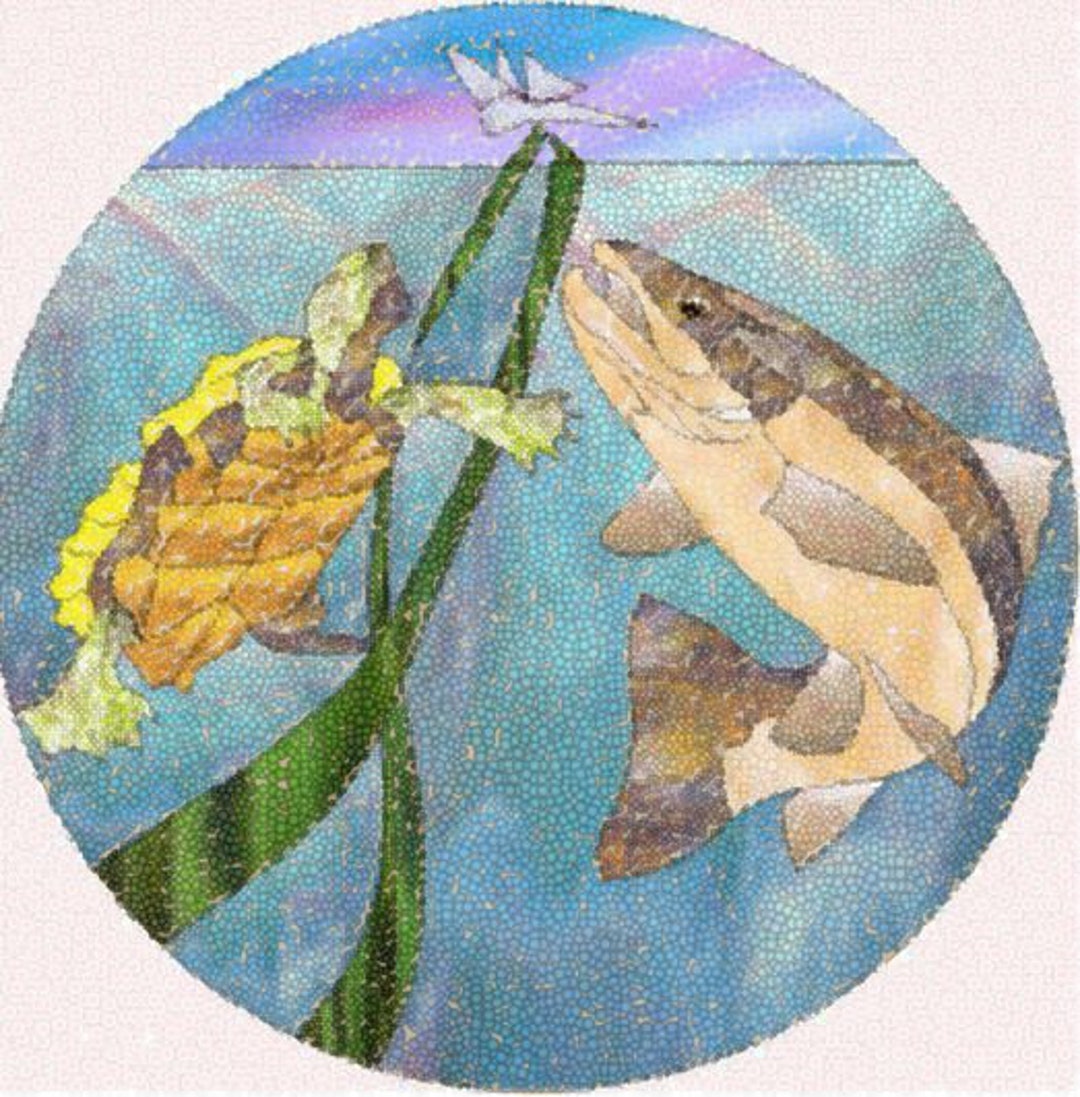 Rug Tufting Pattern, Turtle and Trout, Digital Download - Etsy
